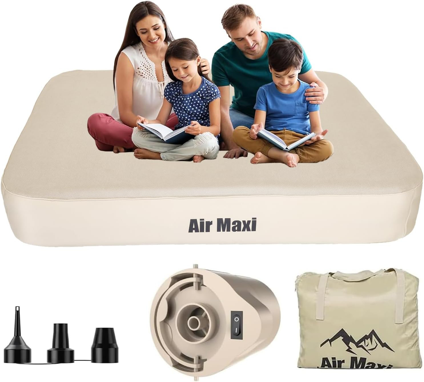 Alwyn Home Air Bed With Built-In Pump, Self-Inflating Air Mattress With ...