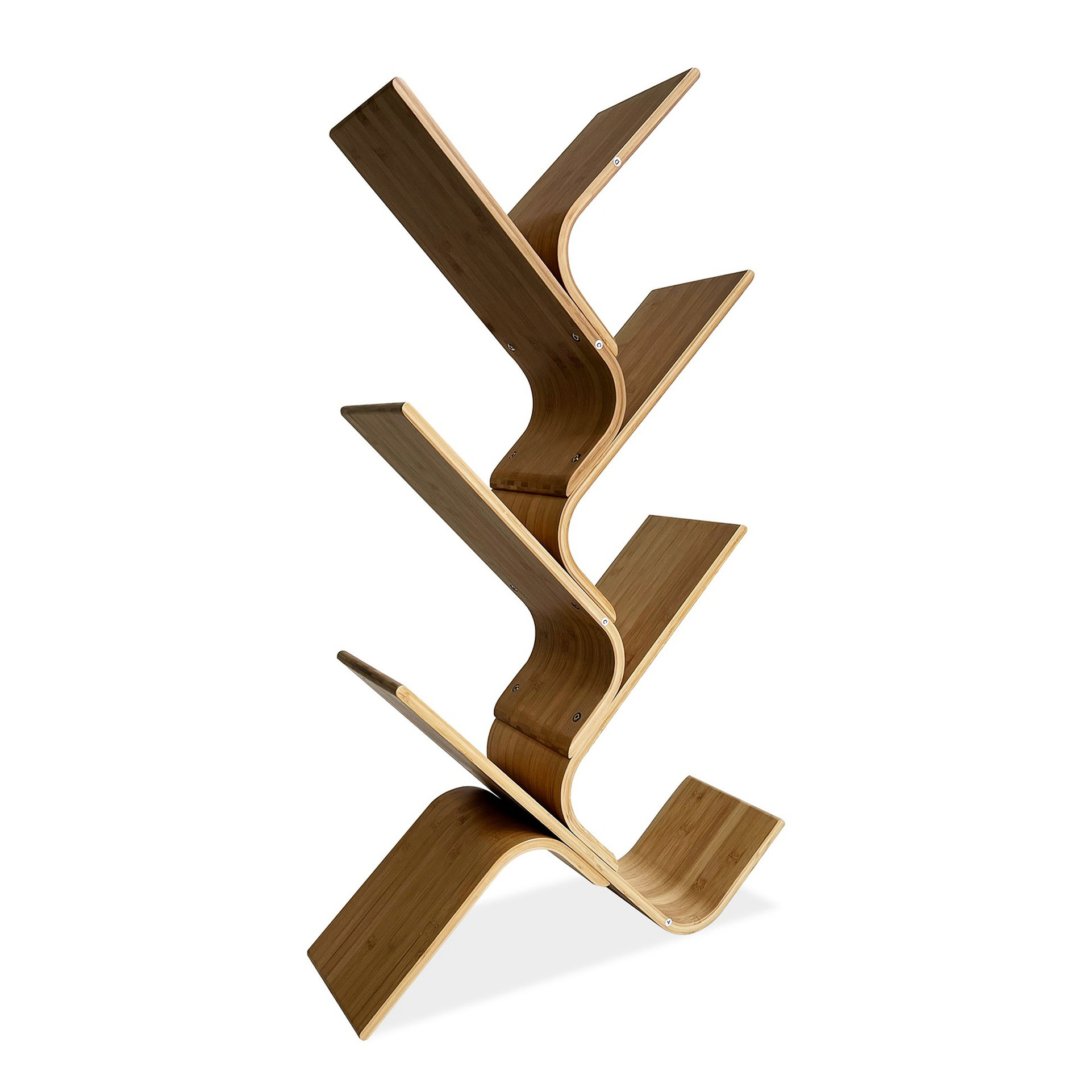 TUOXIN Diagonal Open, Natural, Contemporary Shelving, Main Living Space ...