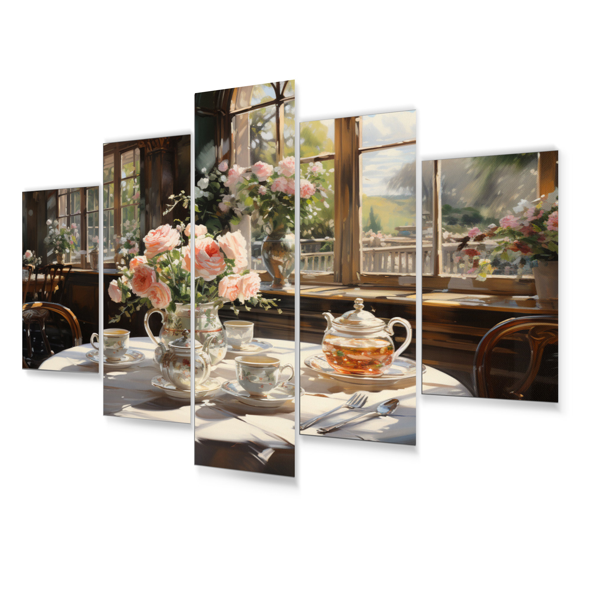 DesignArt Country Clubs Afternoon Tea V - Country Clubs Metal Wall ...
