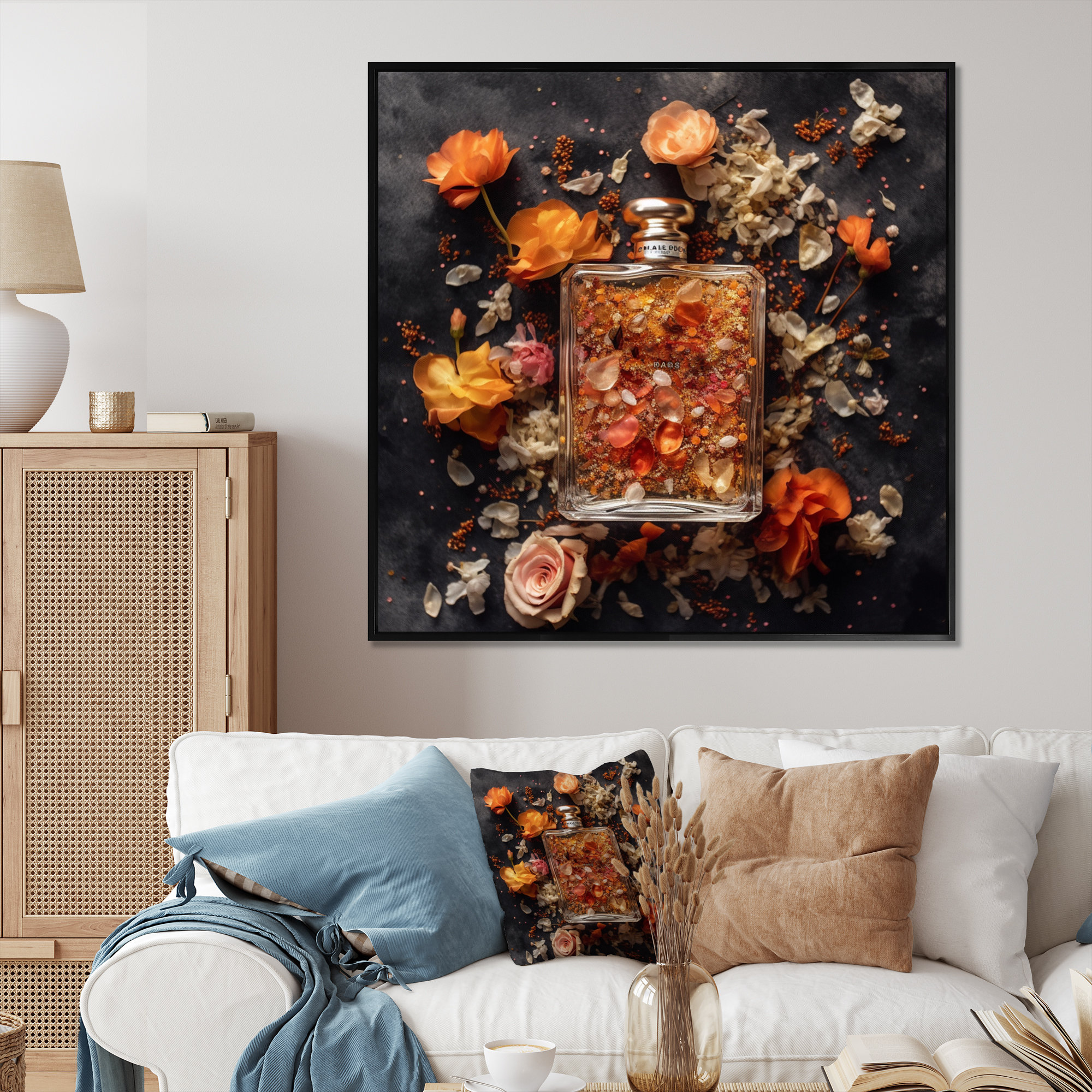 Red Barrel Studio Orange Perfume Fragrance Connoisseur I Framed On ...