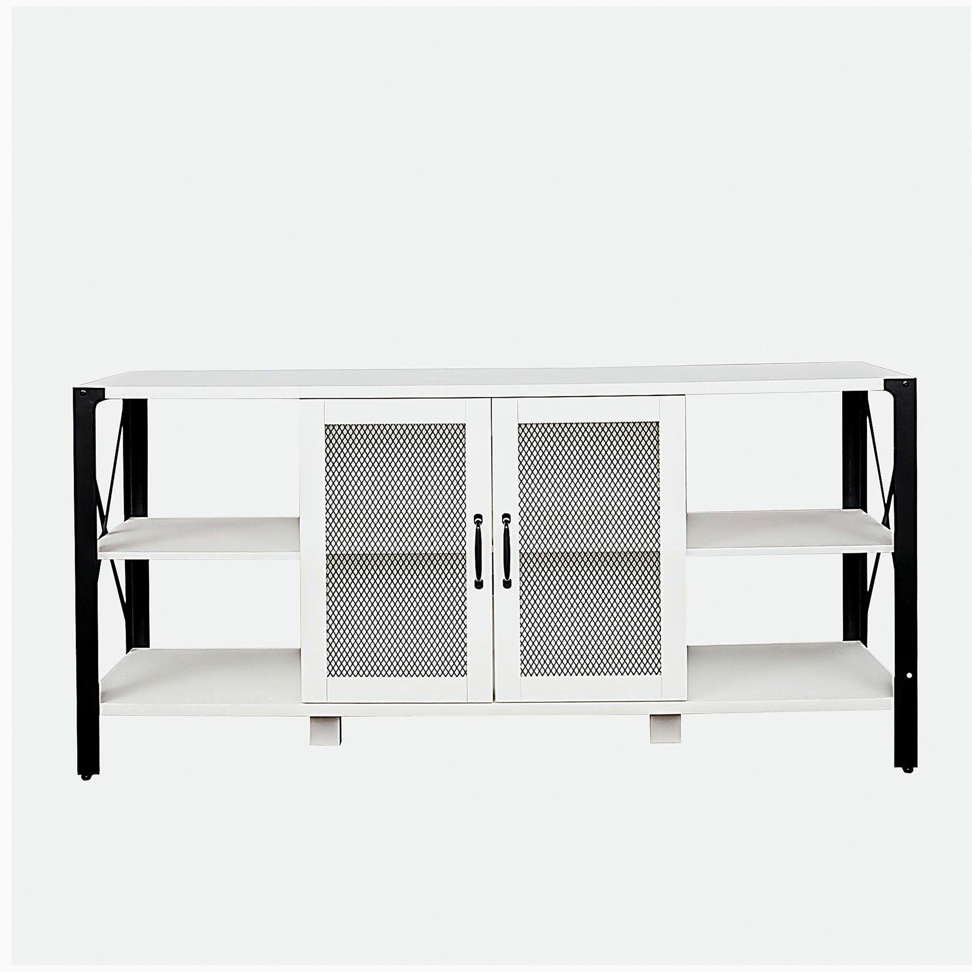 17 Stories TV Stand, Rustic Style TV Stand 80 Inch TV Stand, Modern ...