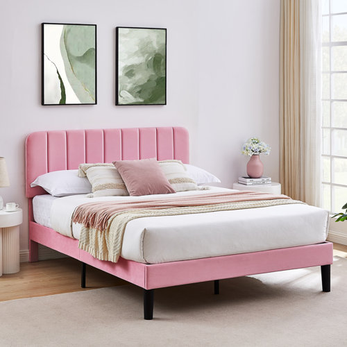 Wayfair | Pink Bed Frames You'll Love in 2024
