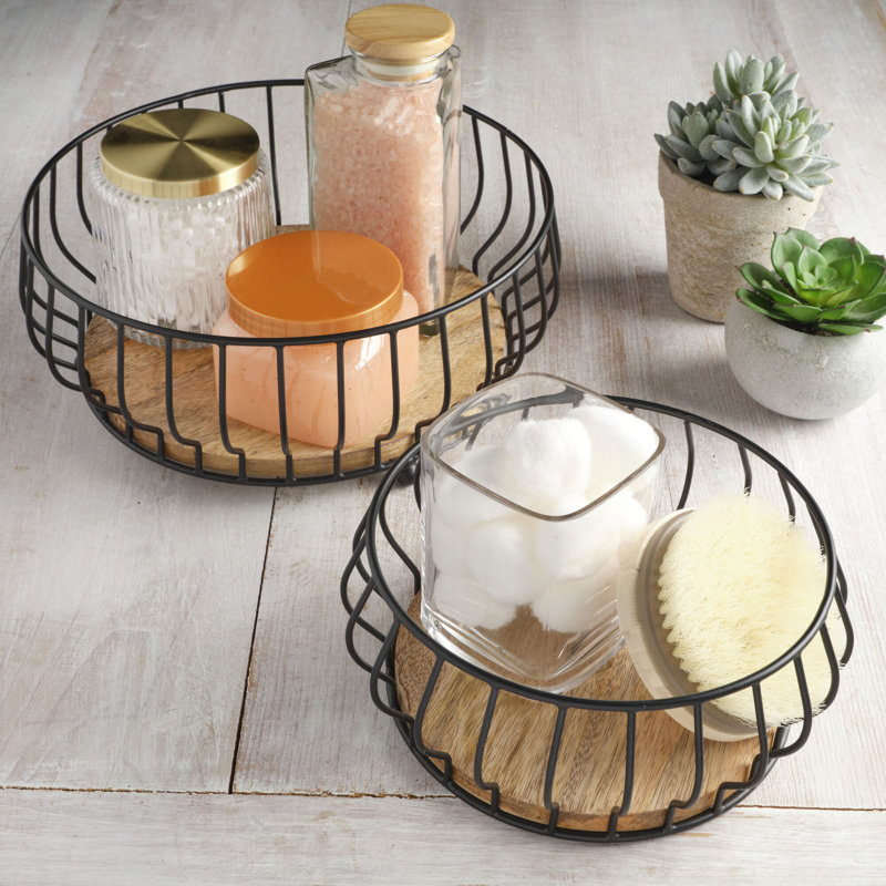 Gourmet Basics By Mikasa Savannah 2 Tier Basket | Wayfair