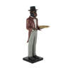 Trinx Katsumasa Resin Tall Waiter Monkey Sculpture With Gold Accent And ...