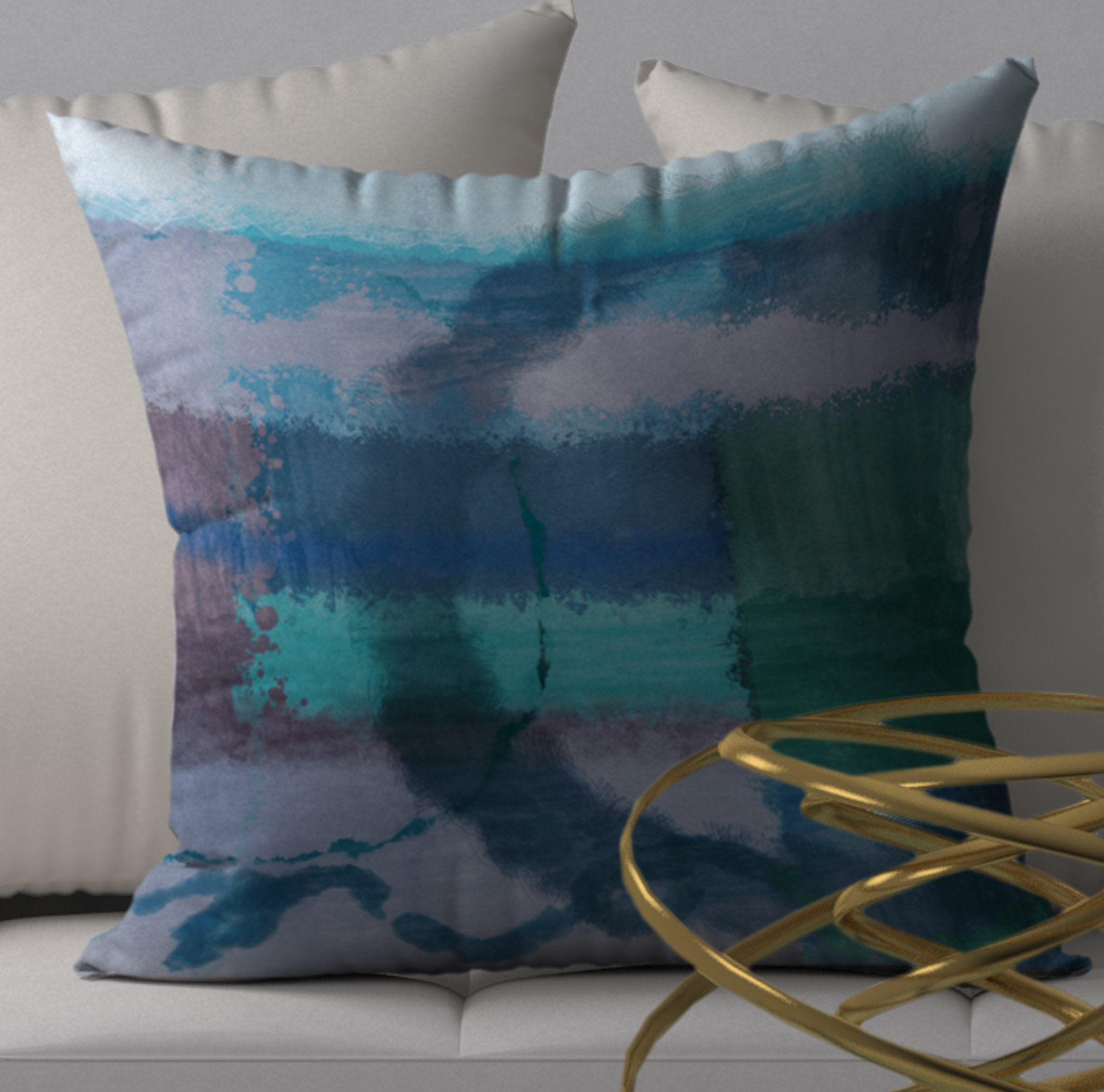 LeRoi Products Abstract Reversible Throw Pillow | Wayfair