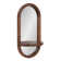 Birch Lane™ Meliora Wood Framed Capsule Mirror with Shelf & Reviews ...
