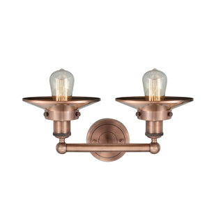 Copper Bathroom Vanity Lighting You'll Love | Wayfair