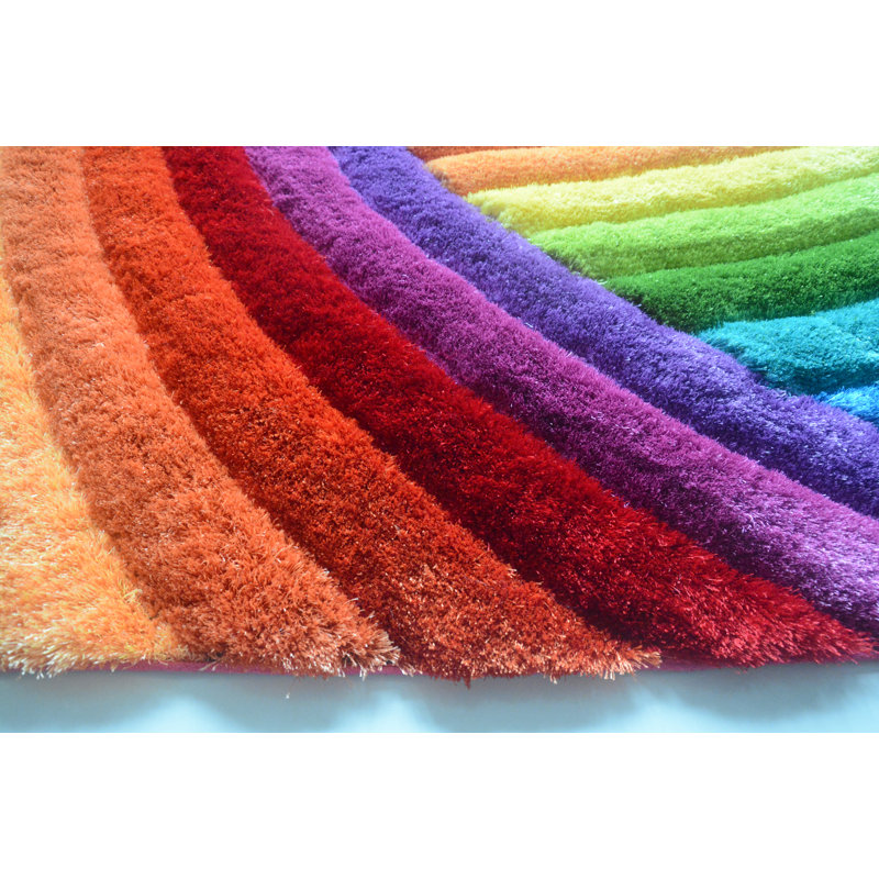 Orren Ellis Tufted Red/Yellow Area Rug & Reviews | Wayfair