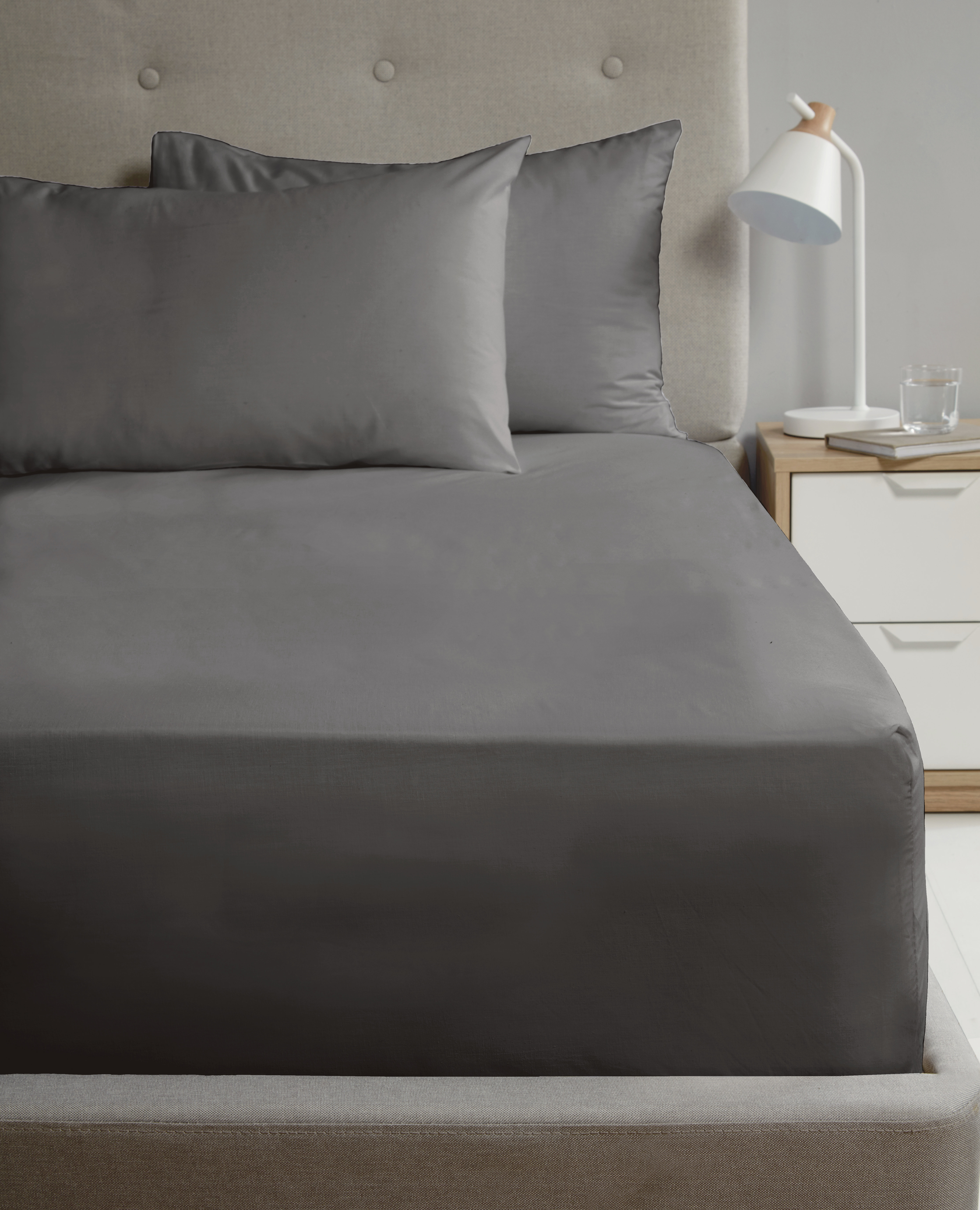Symple Stuff Asaru 180 Thread Count Cotton Blend Percale Fitted Sheet ...