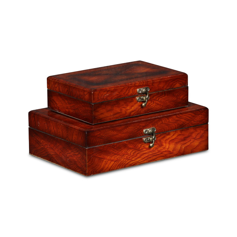Darby Home Co 2 Piece Wooden Decorative Box Set & Reviews | Wayfair