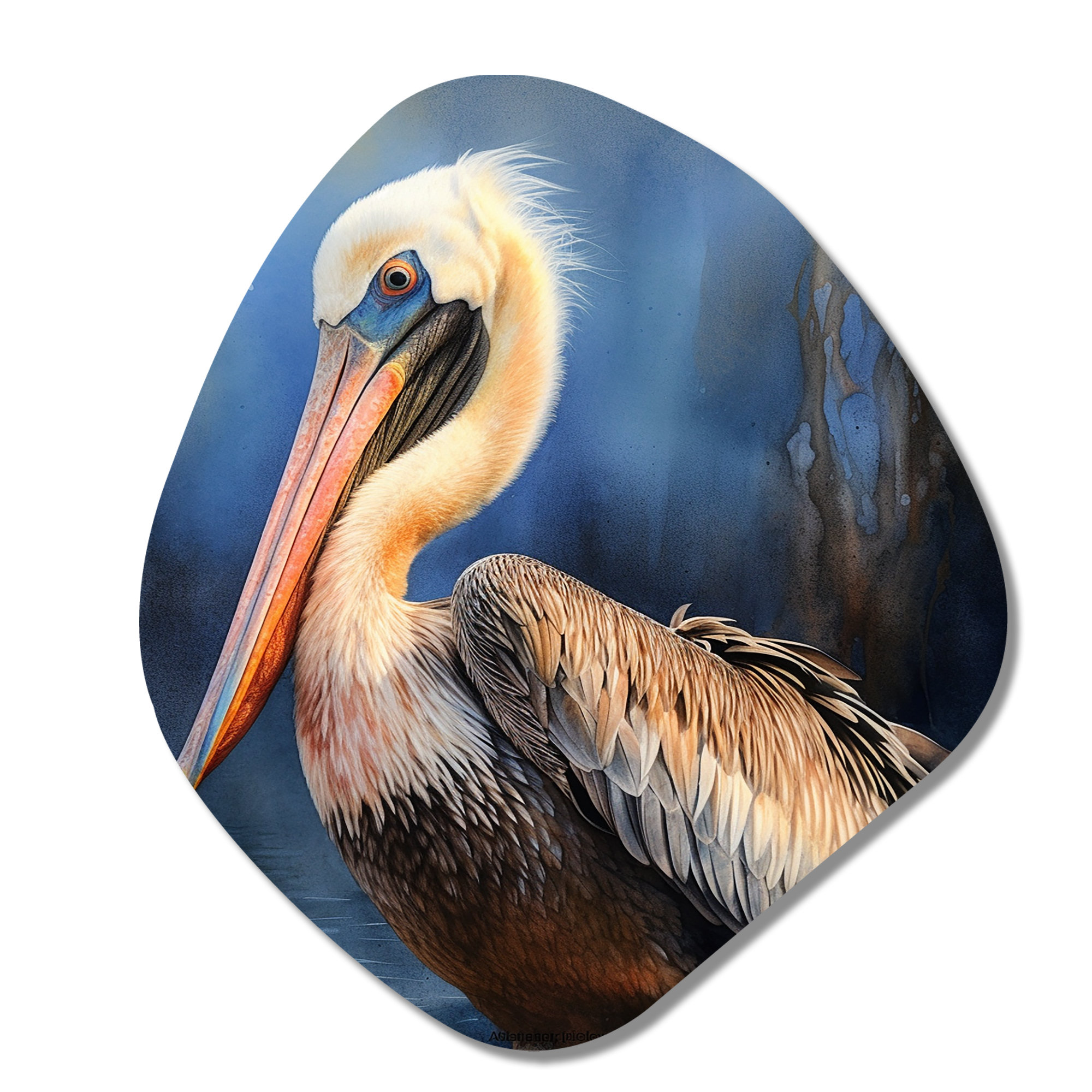 Beachcrest Home™ Majestic Pelican II - Unique Shape Pelican Metal Wall ...