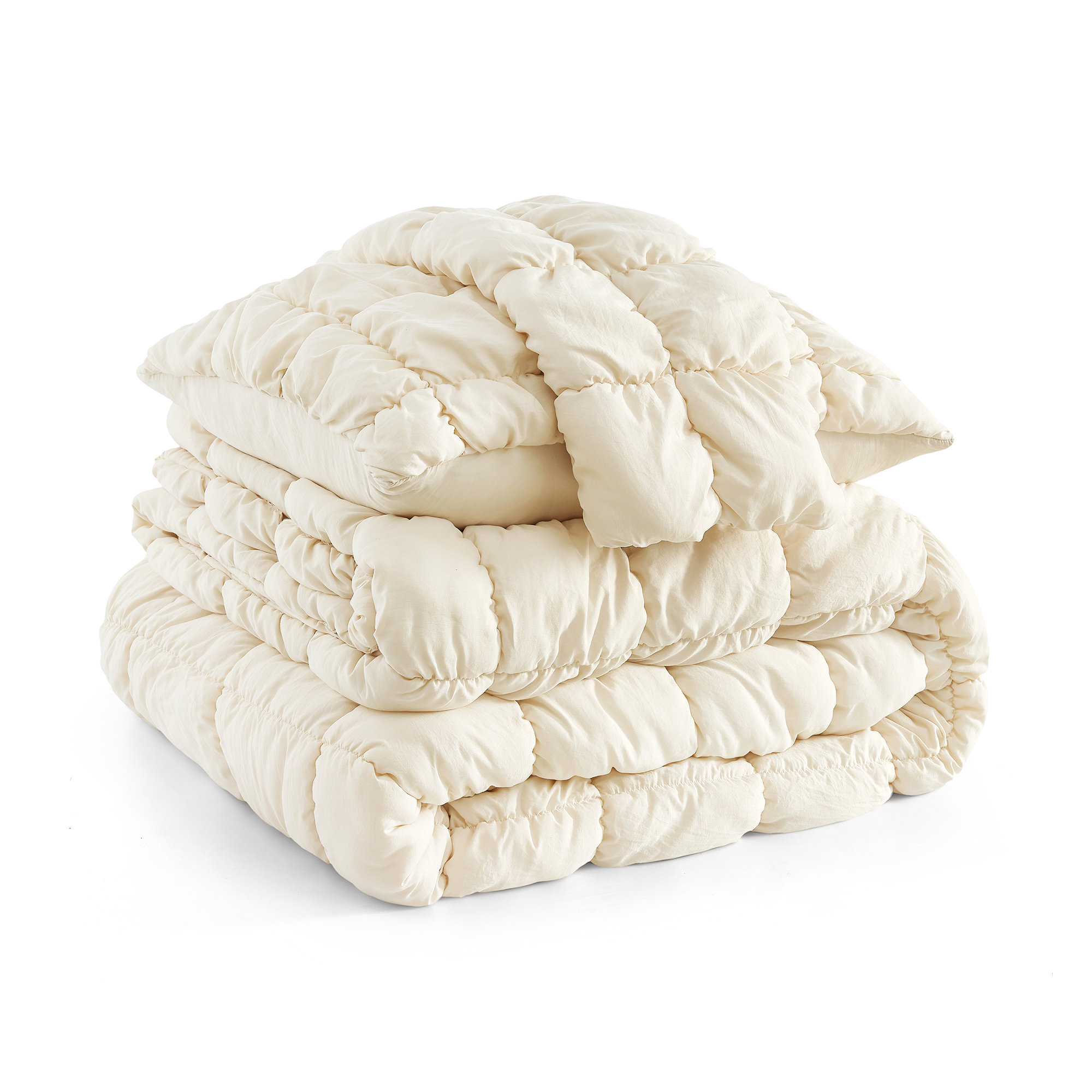 Amélie Home Bubble Textured Comforter Set, Lightweight All Season ...