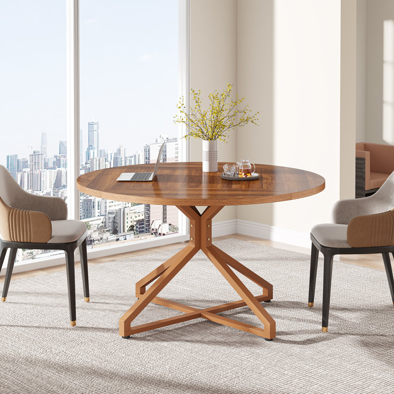 Ebern Designs Small Round Conference Table | Wayfair