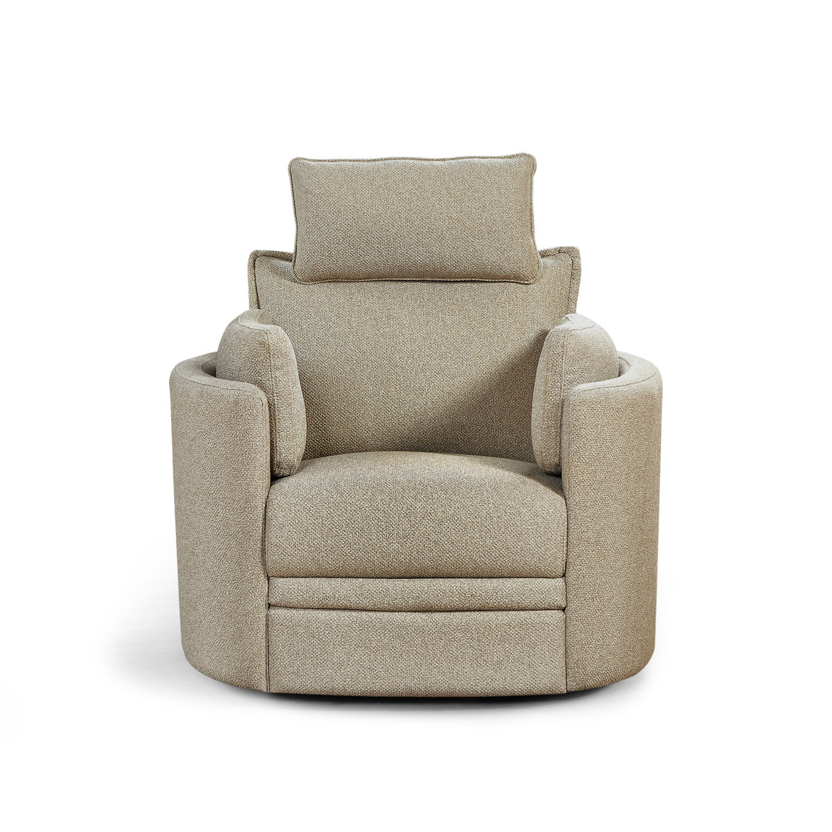 Latitude Run® Cozy Soft Swivel Power Recliner with Adjustable Headrest ...