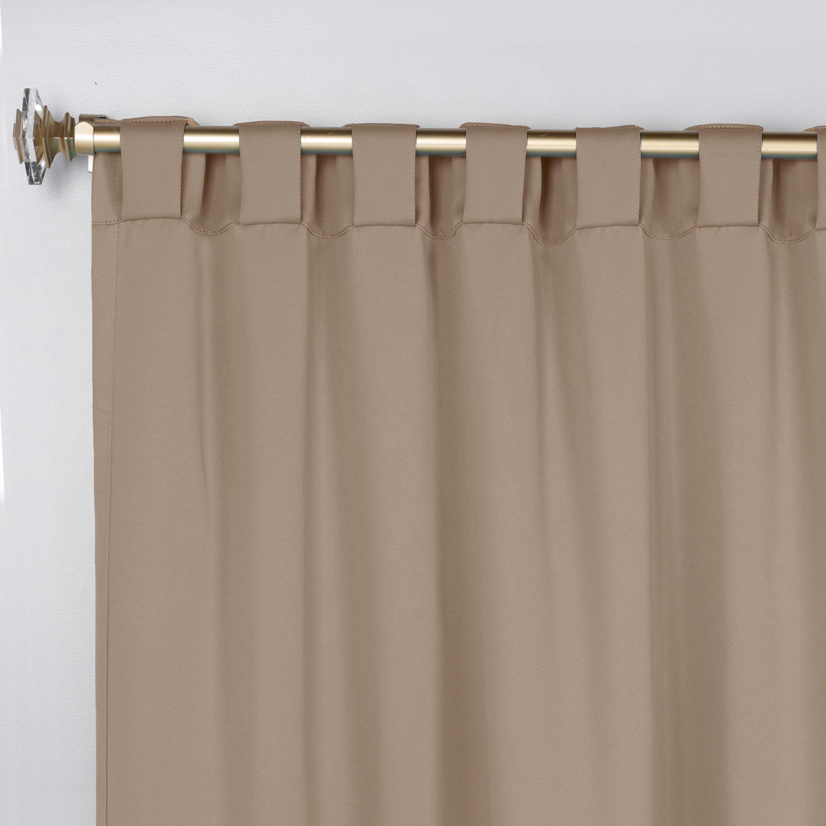 Ebern Designs Levatt Classic Modern Solid Room Darkening Curtains, Rod ...