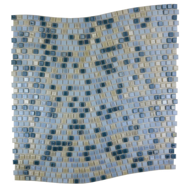 Abolos Galaxy 0.3125 in. x 0.3125 in. Iridescent Glass Pressed Edge ...