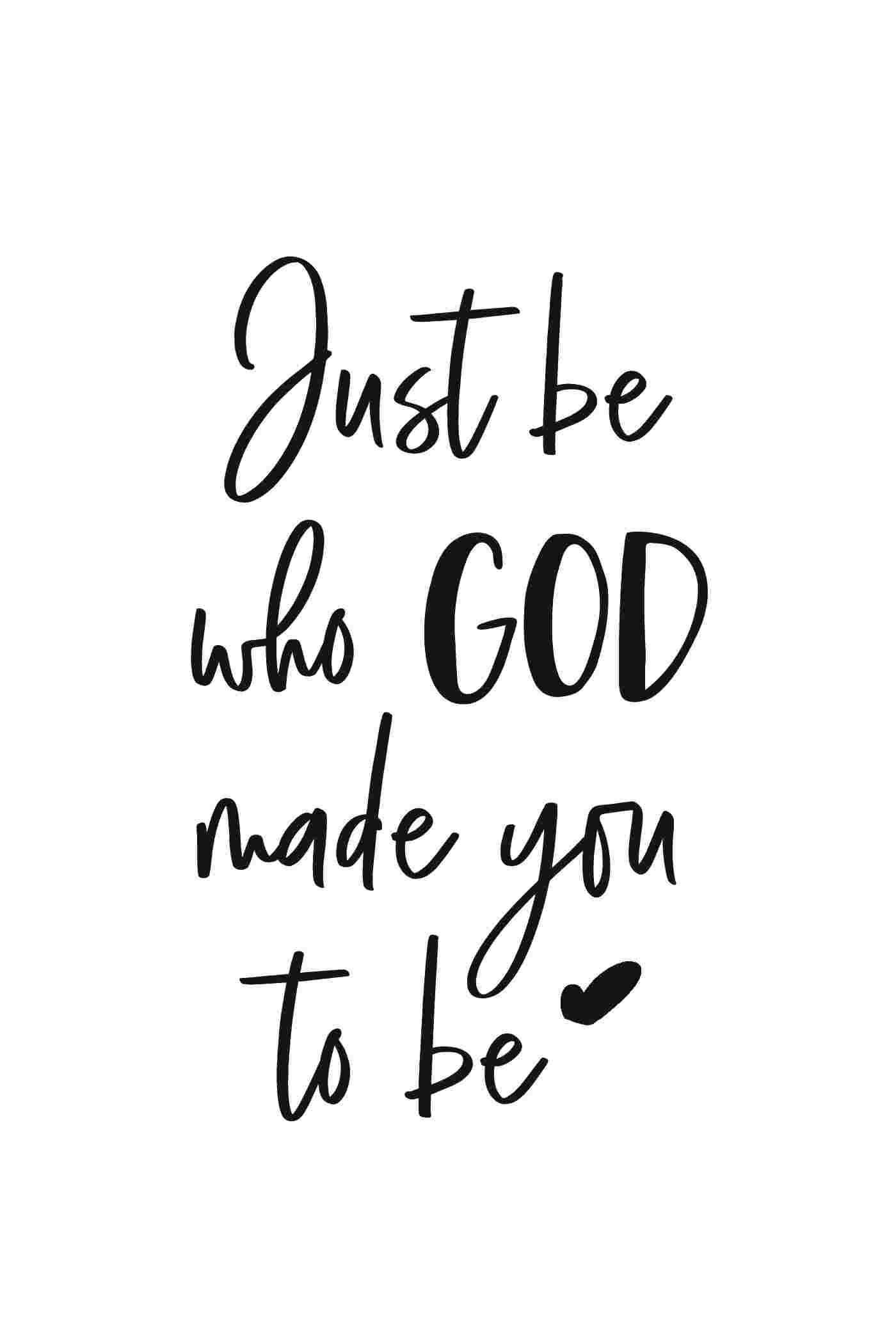 Trinx Just Be Who God Made You To Be by - on | Wayfair
