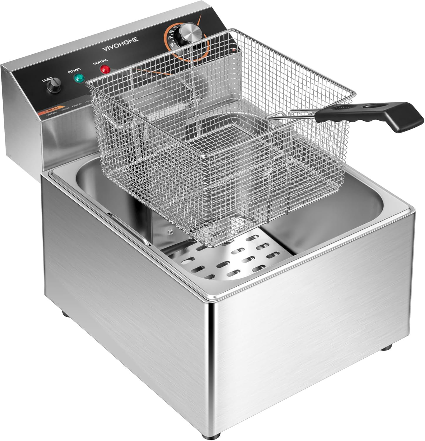 VIVOHOME 11l Extra Large Stainless Steel Elextric Deep Fryer - Wayfair ...