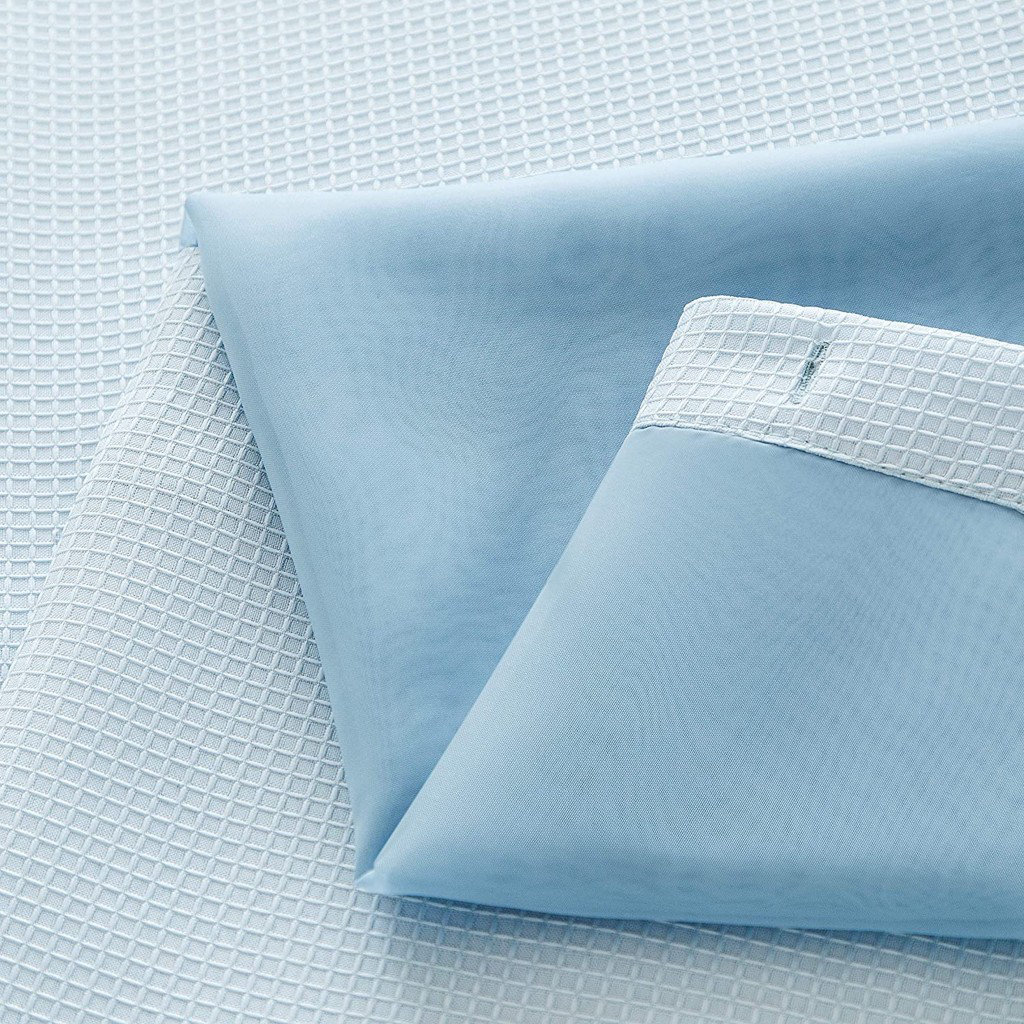 Latitude Run® Sheer And Grid Shower Curtain And Liner Set - Wayfair Canada