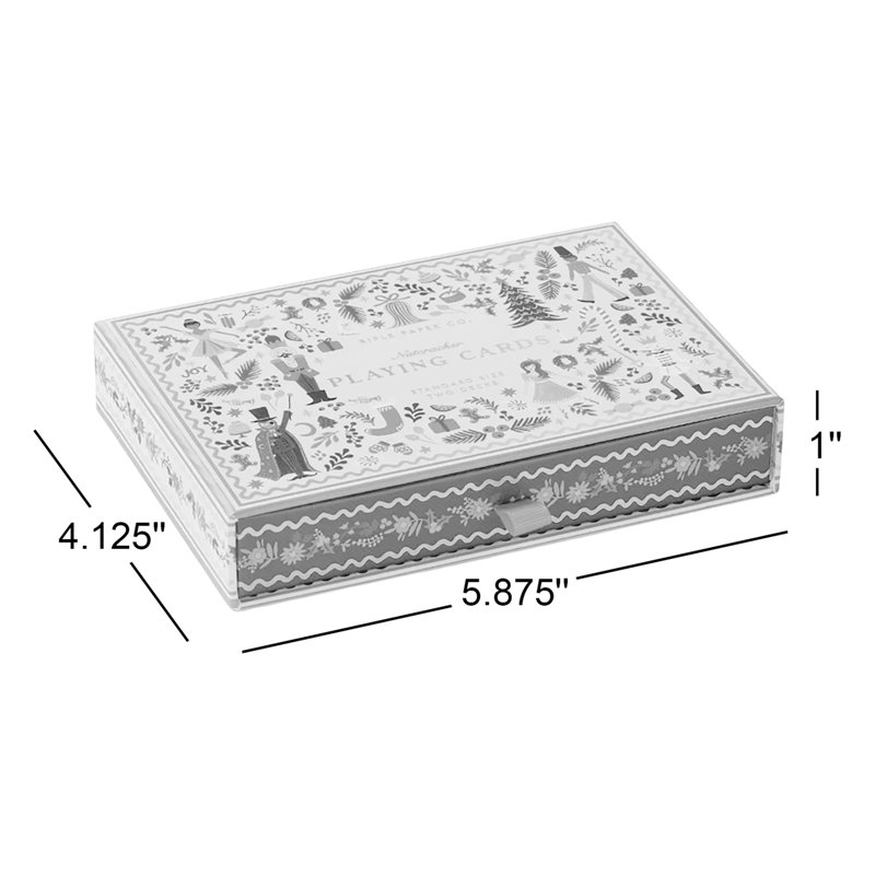 Rifle Paper Co. Holly Jolly Nutcracker Playing Card Set | Birch Lane