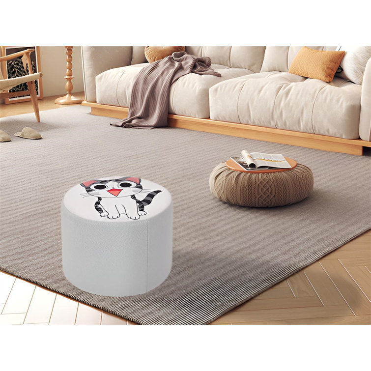 Zoomie Kids Ailena Solid Wood Accent Stool | Wayfair