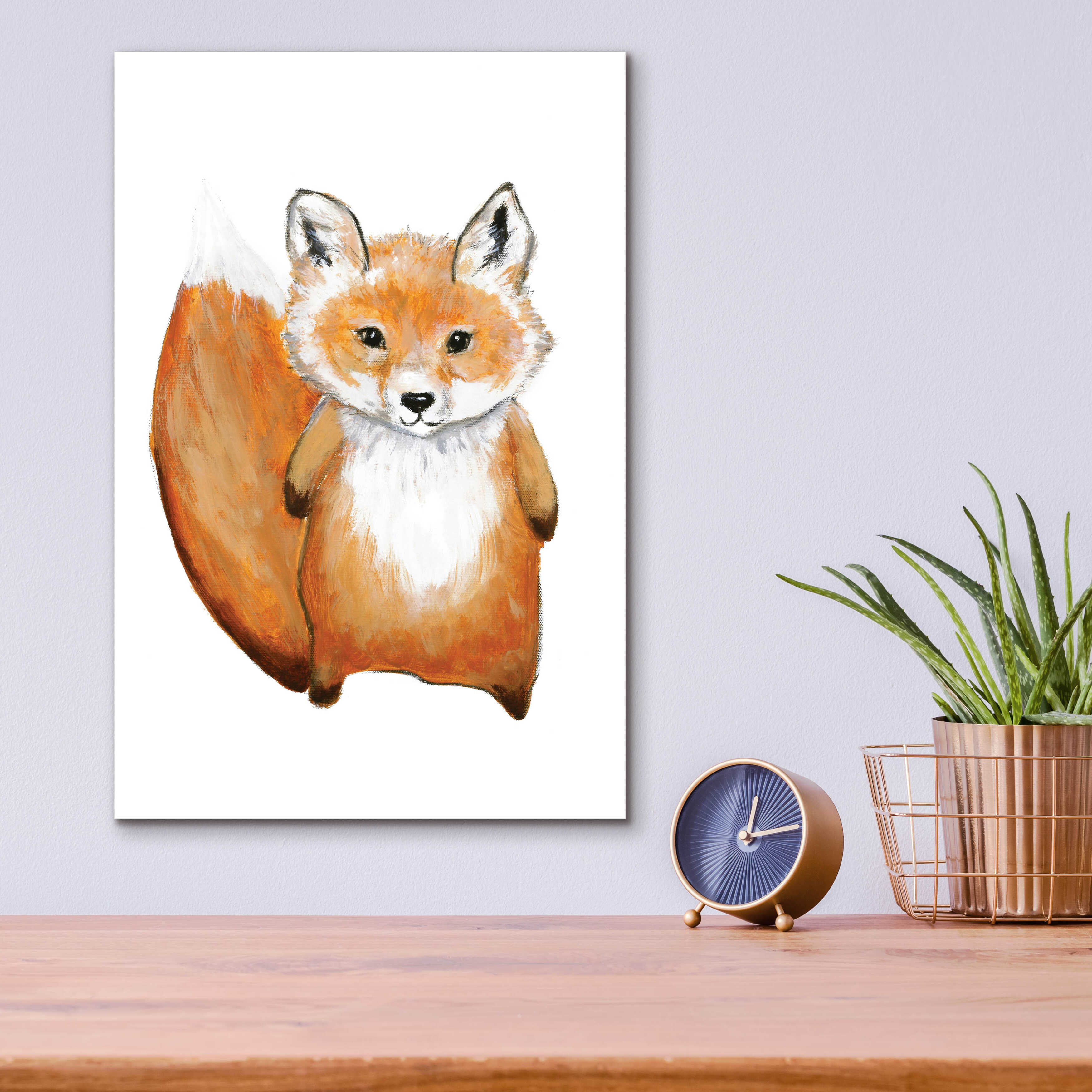 Redwood Rover 'Little Fox' By Design Fabrikken, Acrylic Glass Wall Art ...