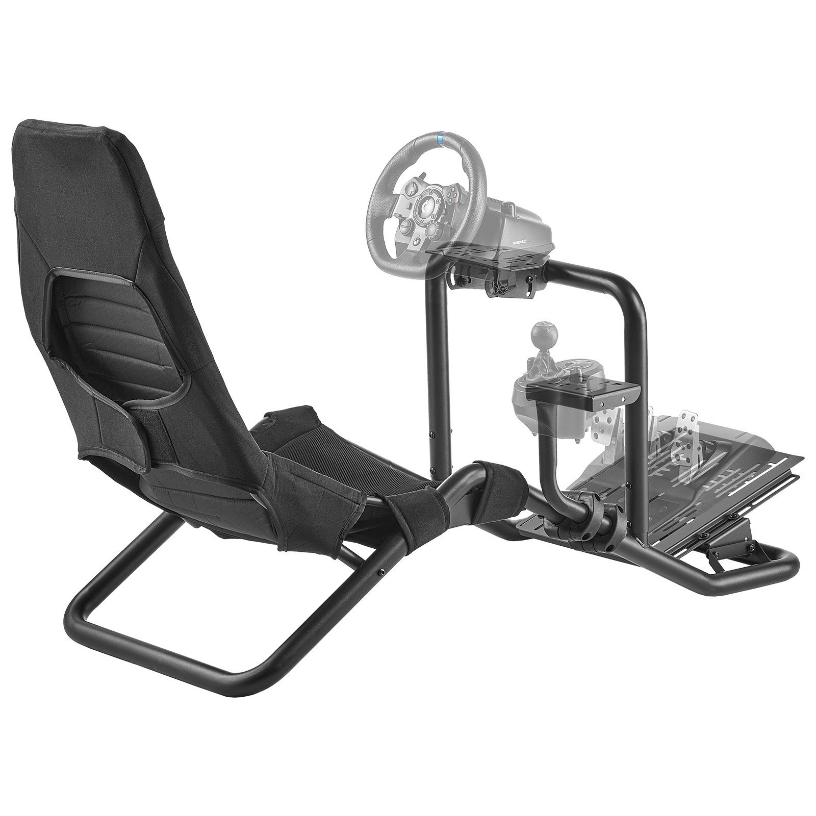 Ivy Bronx Racing Wheel Stand, Heavy-Duty Integrated Simulator Cockpit ...