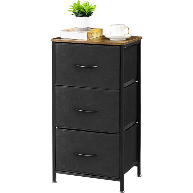 17 Stories Vasja 3 Drawer Storage Drawer | Wayfair