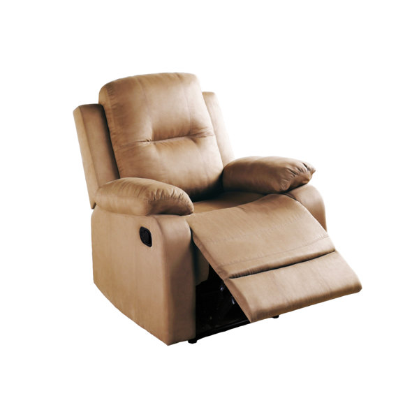 Latitude Run® Elegant Modern Microfiber Motion Recliner Chair 1Pc Couch ...