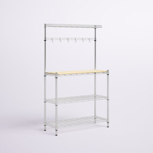The Twillery Co. Shepha Steel Chrome Baker's Rack & Reviews | Wayfair