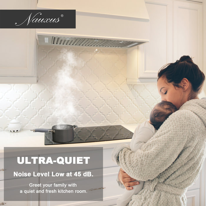 Nauxus 36 Inches 600 Cubic Feet Per Minute Ducted Insert Range Hood ...