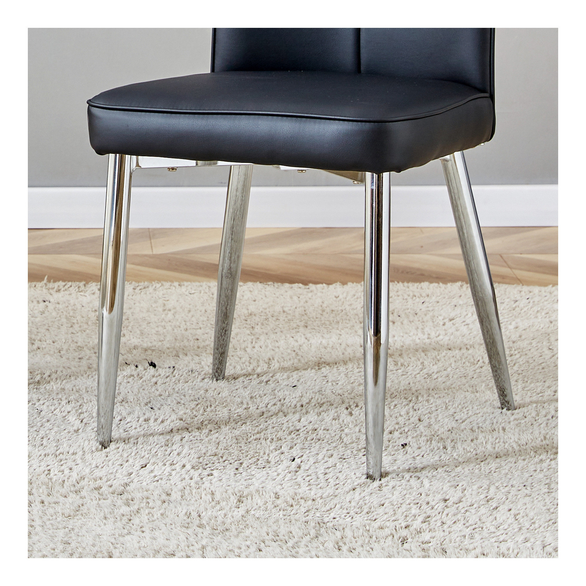 17 Stories Table and chair set.63"x31.5x30" Marble-Patterned Slabs ...