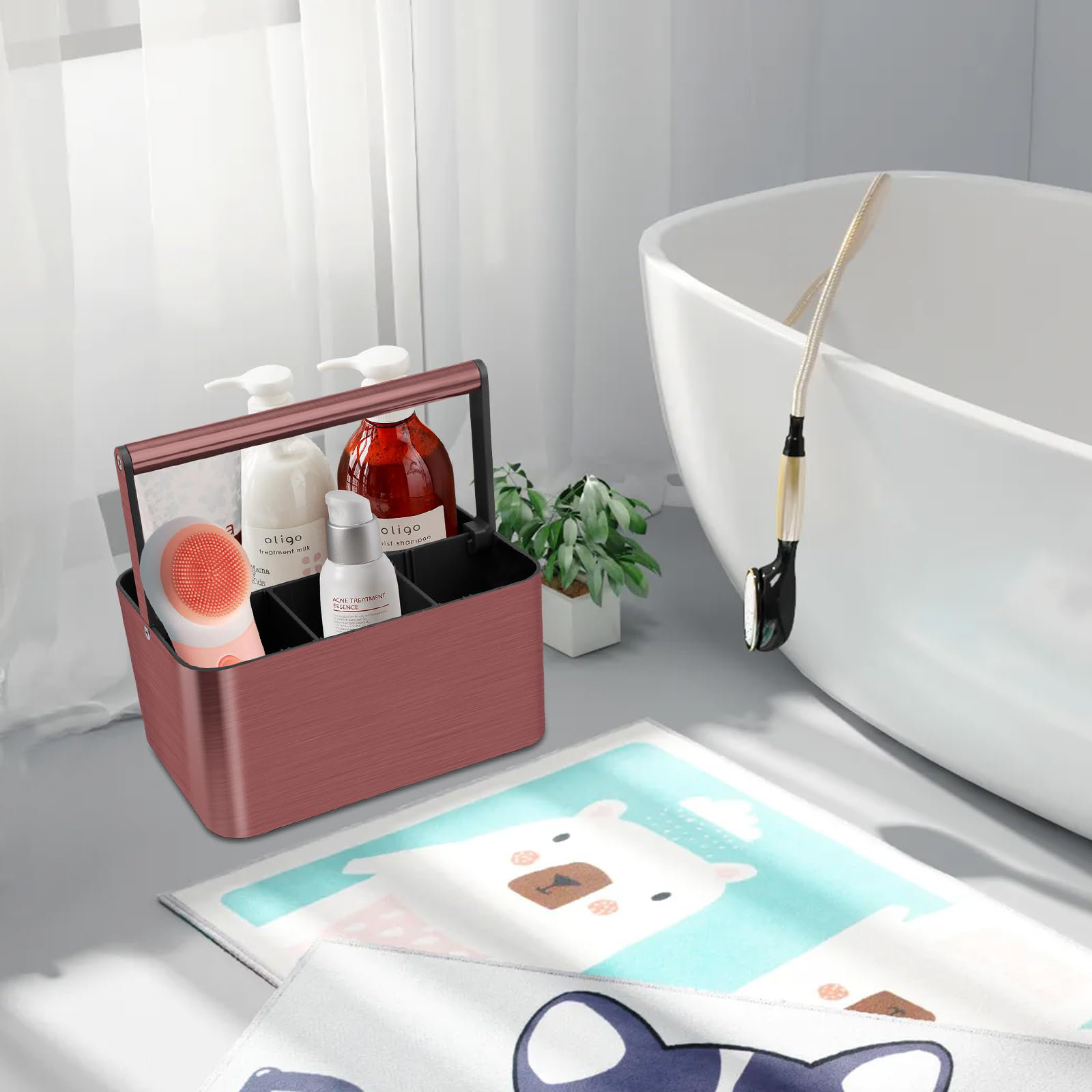 Latitude Run® Shower Caddy, Portable Bathroom Caddy Organizer With ...