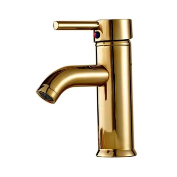 Juno Showers Juno Riviera Deck Mount Gold Bathroom Sink Faucet Single ...