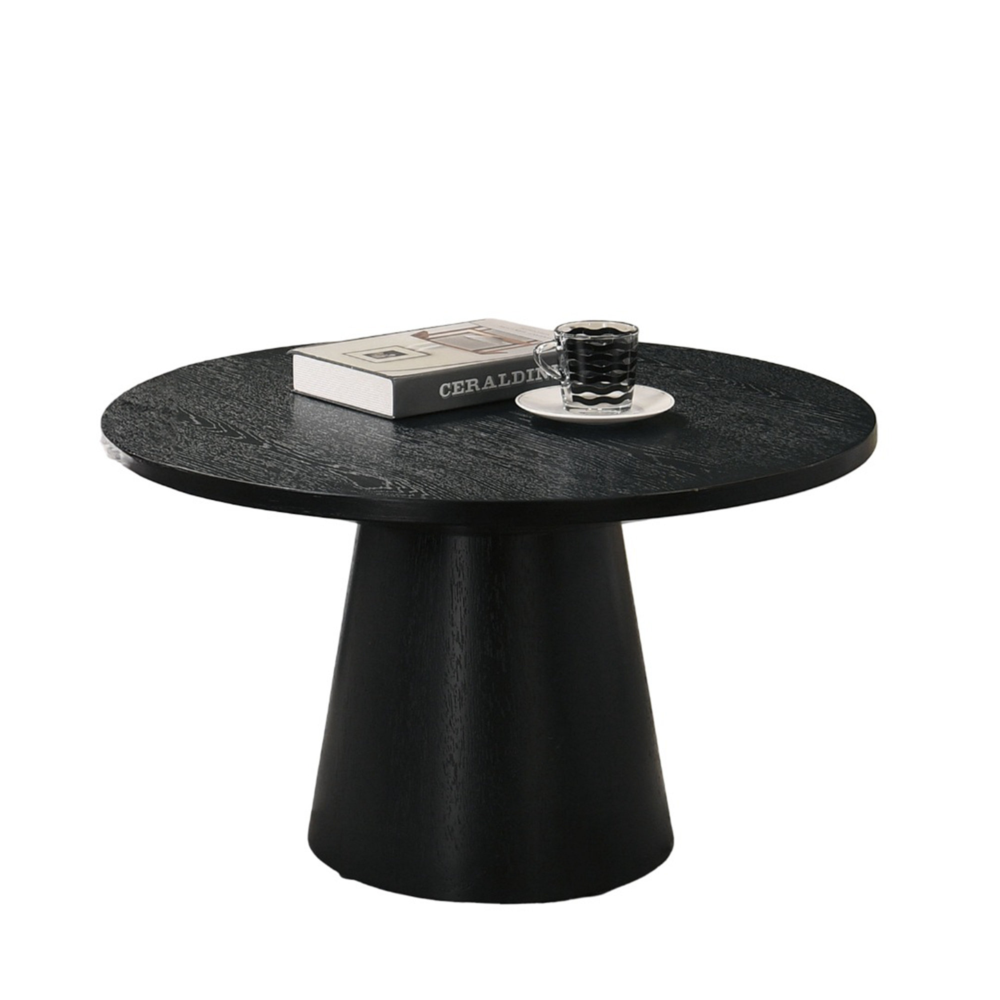 Corrigan Studio® Contemporary Style Round Coffee Table With Cone Shape ...