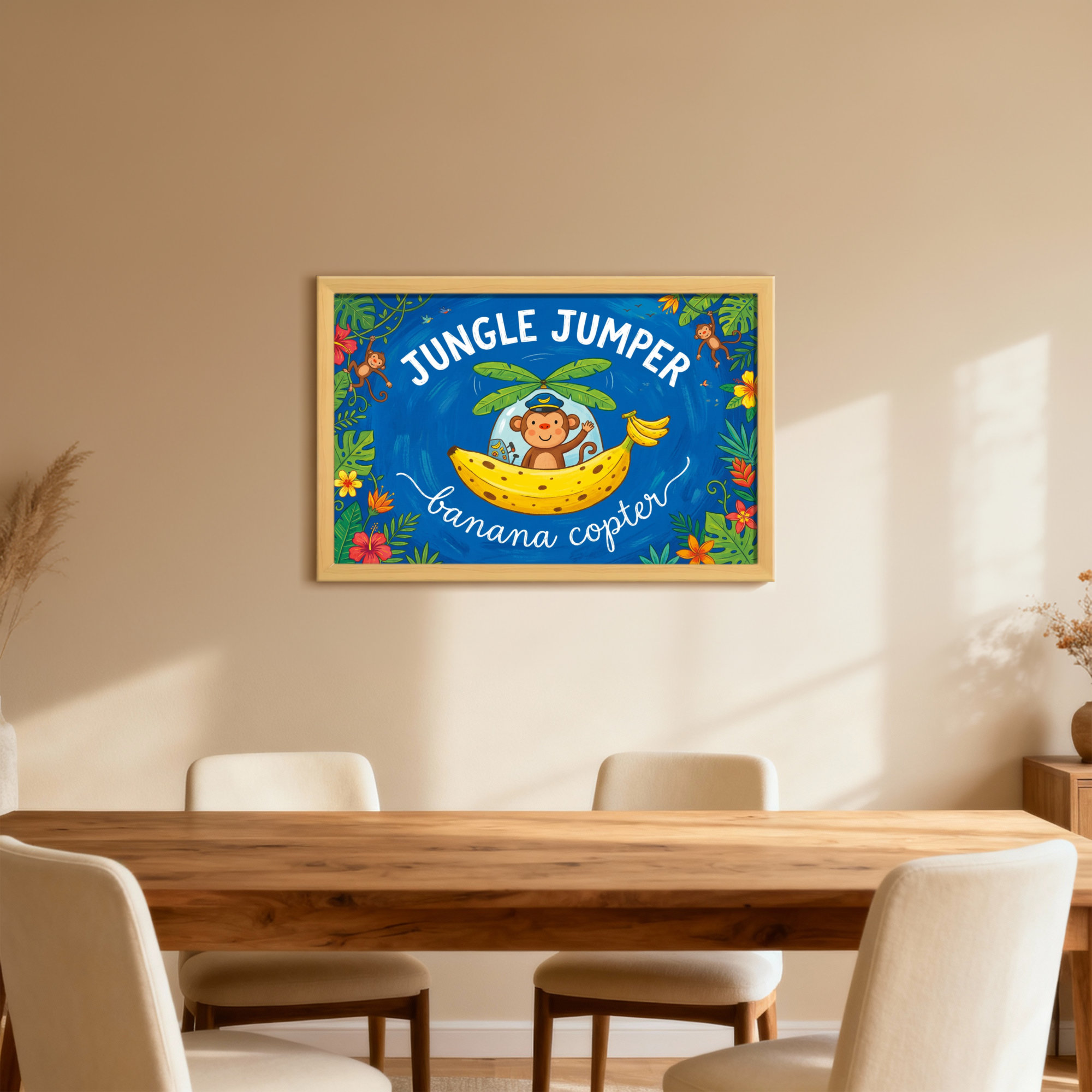 Dakota Fields Animals Jungle Jumper Banana Copter Monkey Palm Tree ...