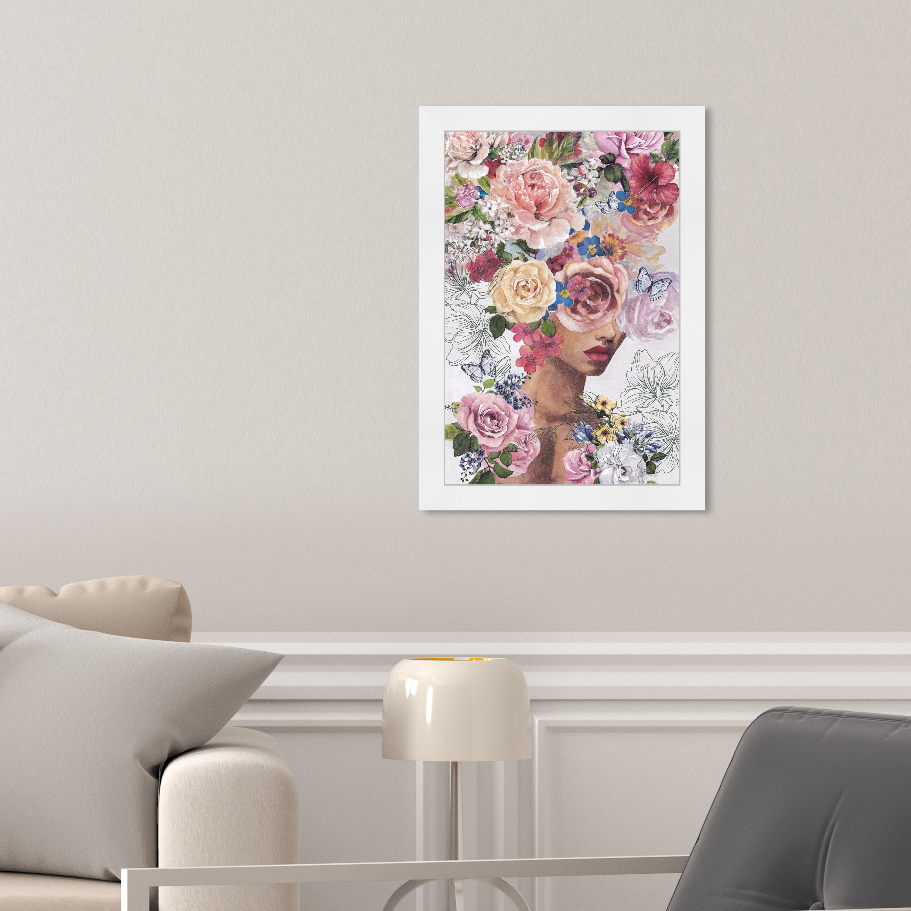 Oliver Gal Prints "Florals Design I", Female Flower Beauty Traditional ...