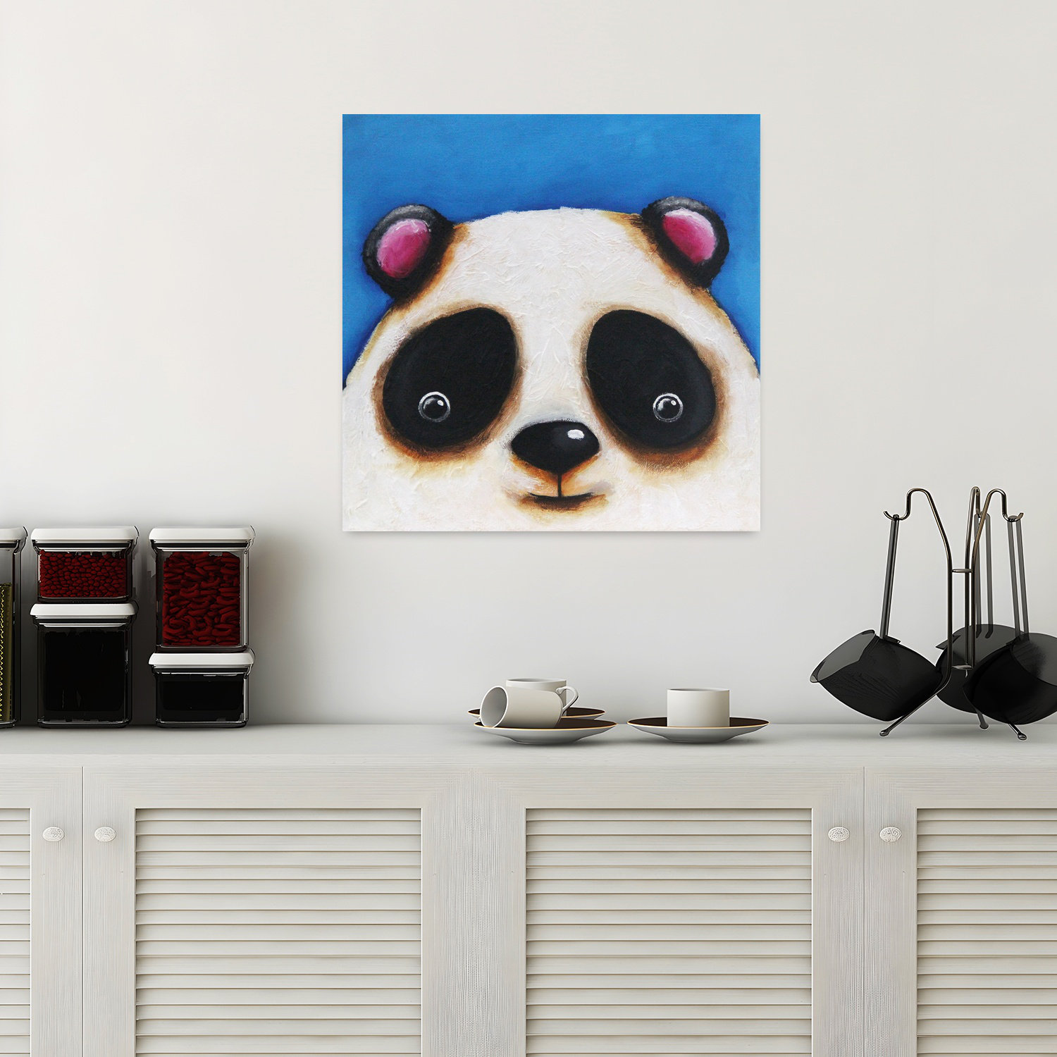 Latitude Run® The Panda Bear Contemporary Bear Panda Forest Art | Wayfair