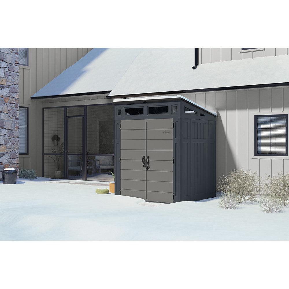 Suncast 6 Ft W X 5 Ft D Resin Horizontal Storage Shed Wayfair Canada