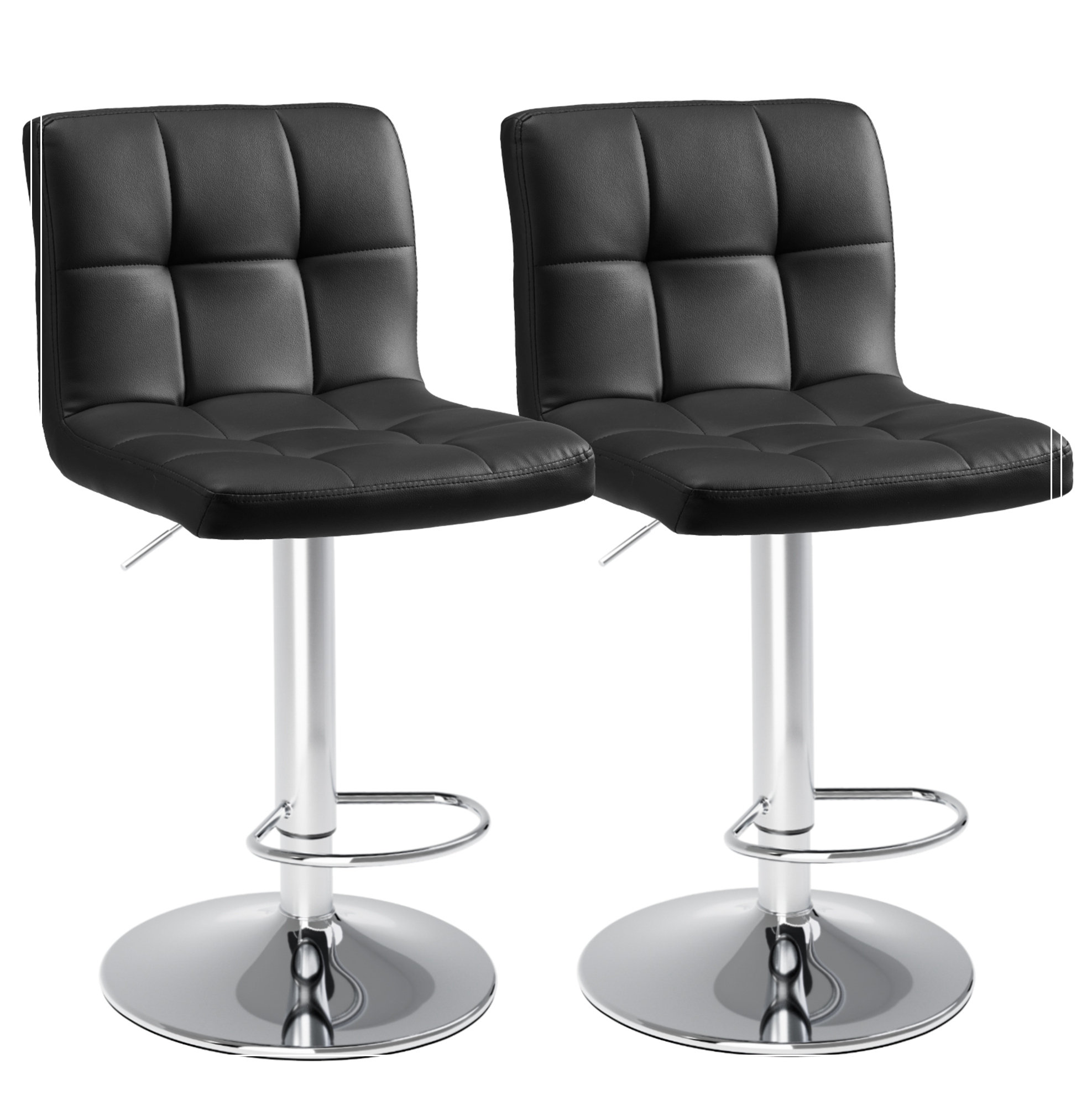 Orren Ellis Bar stools 1 set of 2, counter height bar stools, square ...
