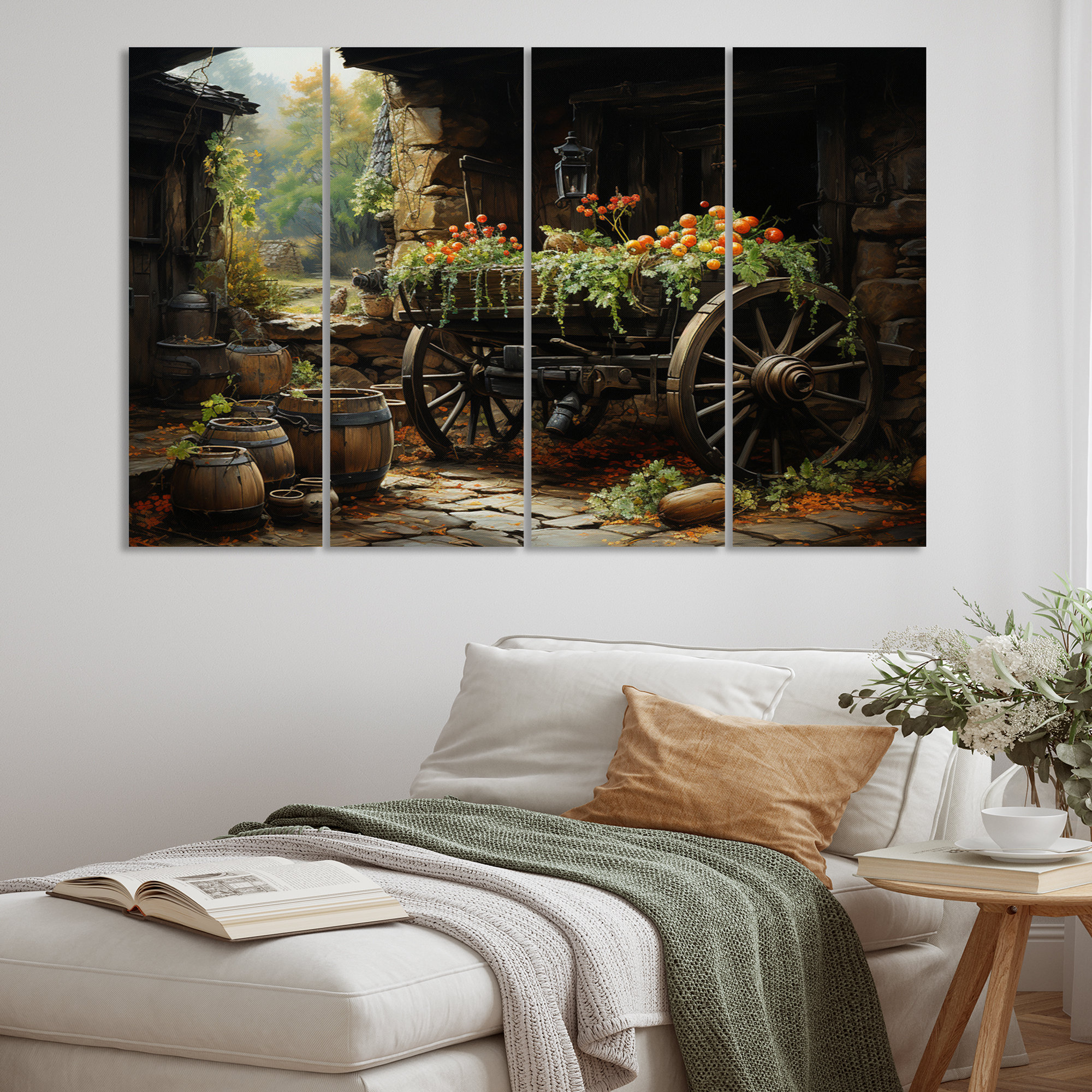 August Grove Old Cart Cart Legacy - Old American Cart Canvas Prints - 4 ...