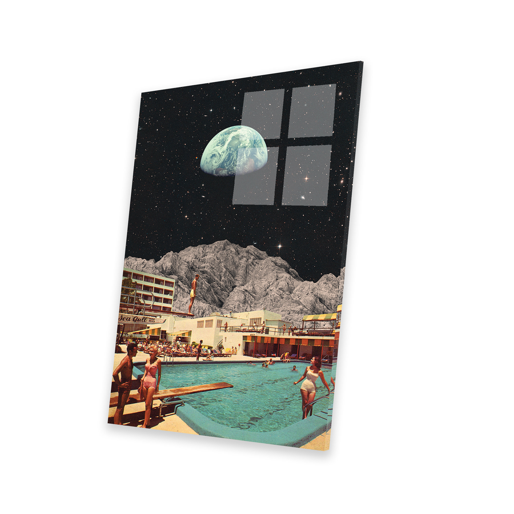 Red Barrel Studio® Space Resort by Andreas Lie - Unframed Painting on ...