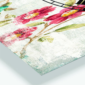 The Twillery Co.® Swigart Oversized Farmhouse Flowers Cottage 3 Panel ...