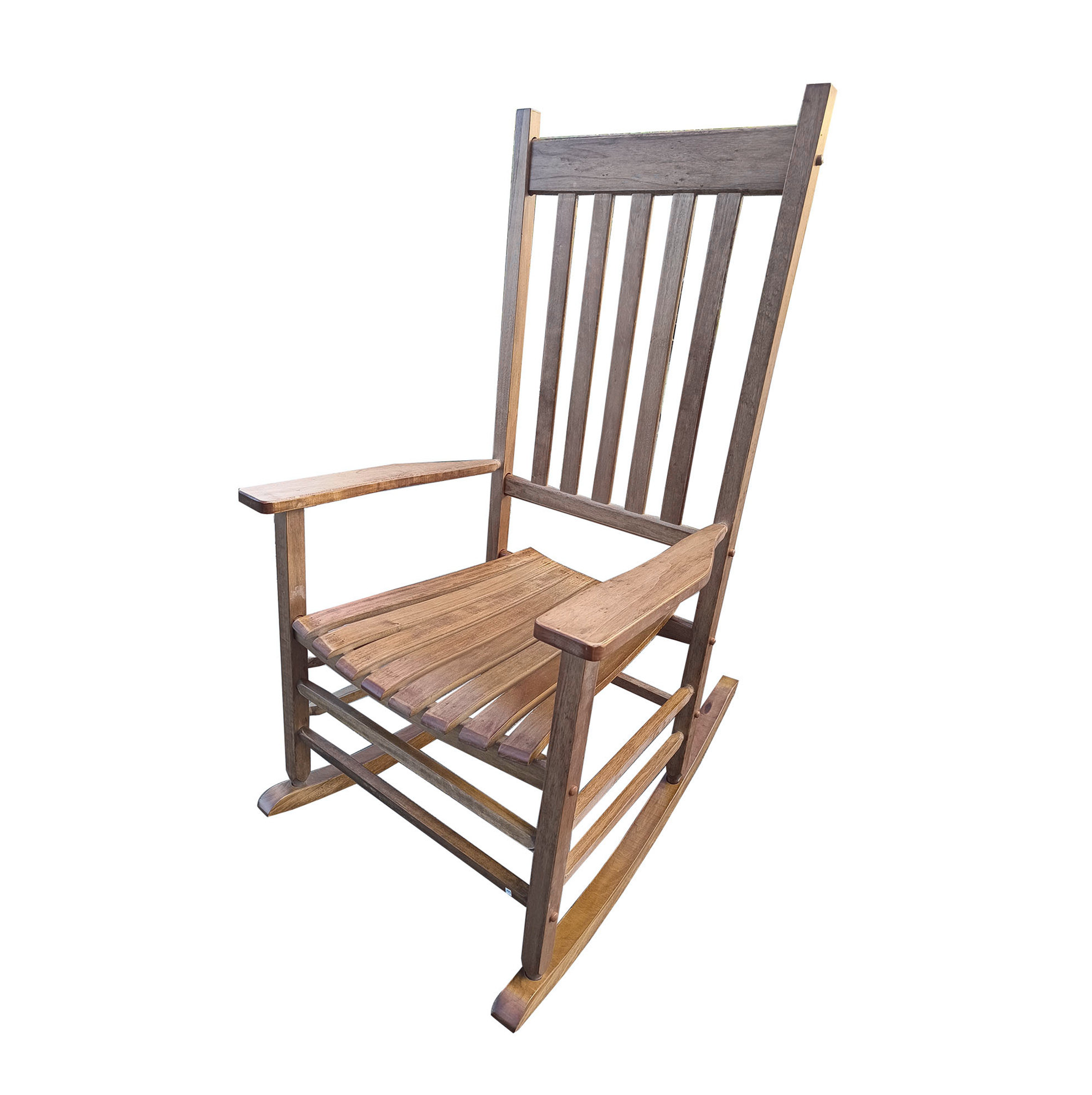Charlton Home PORCH ADULT ROCKING CHAIR Brown Solid base frame ...