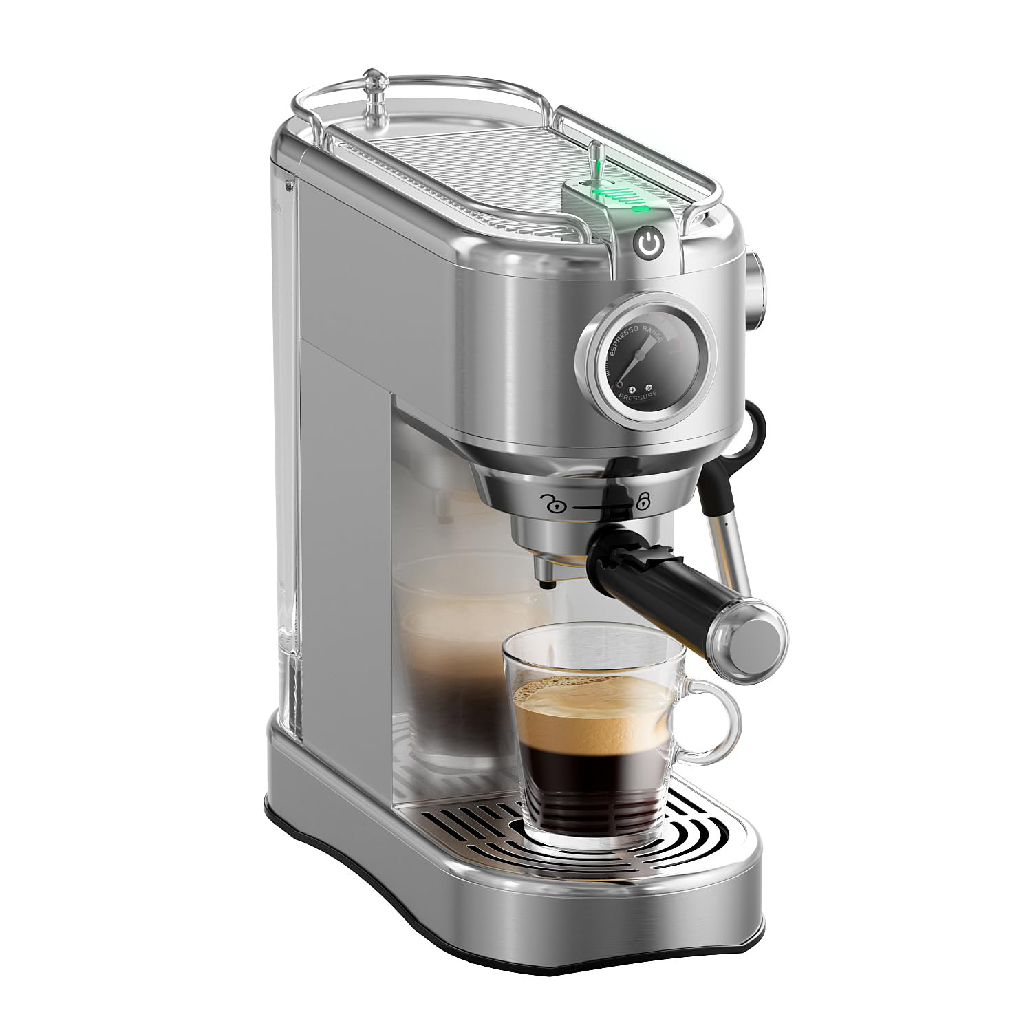 4 SEASONS FURNITURE Machine à expresso 20 barres avec buse à vapeur ...