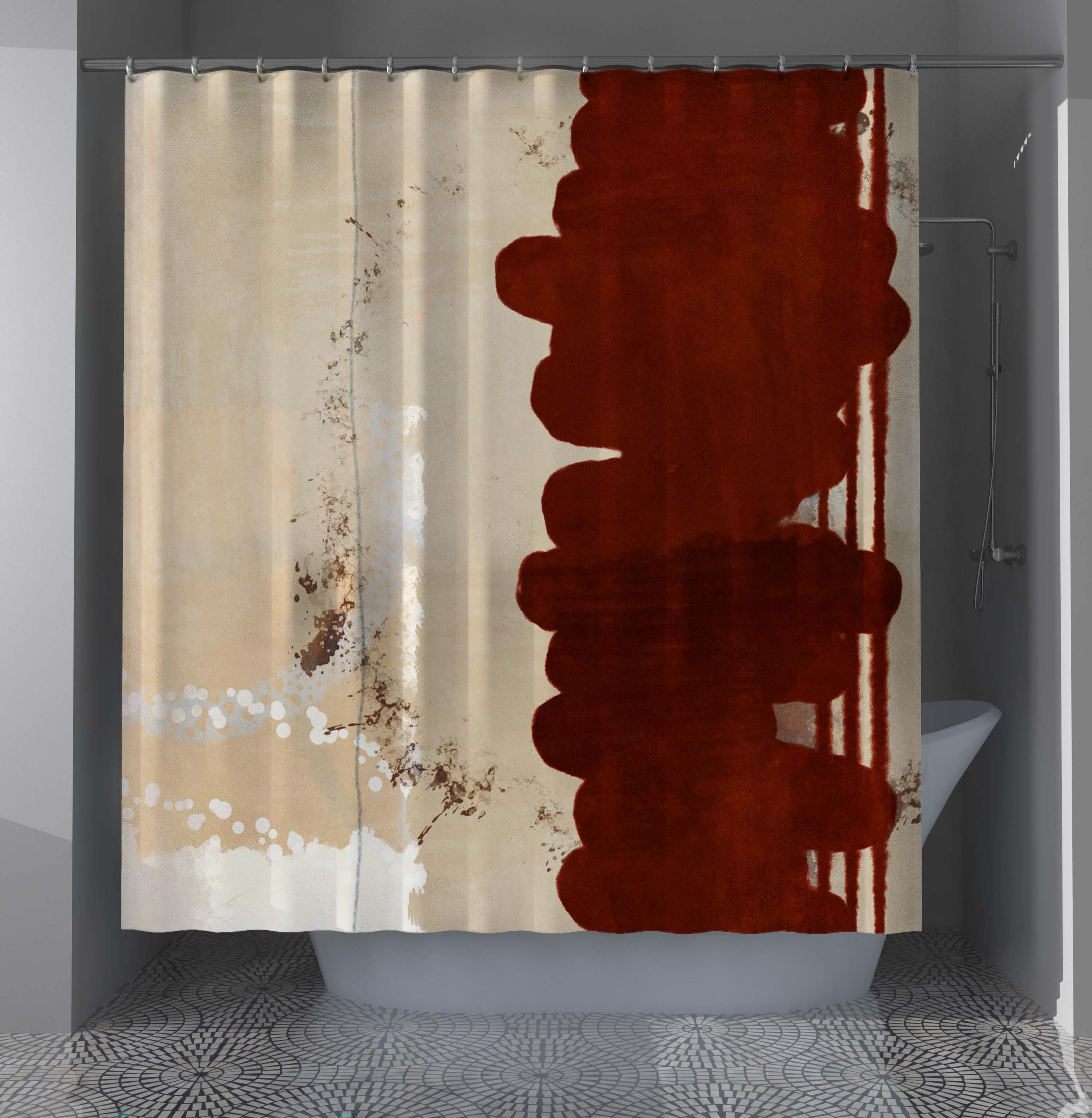 East Urban Home Coy Bounce Shower Curtain | Wayfair