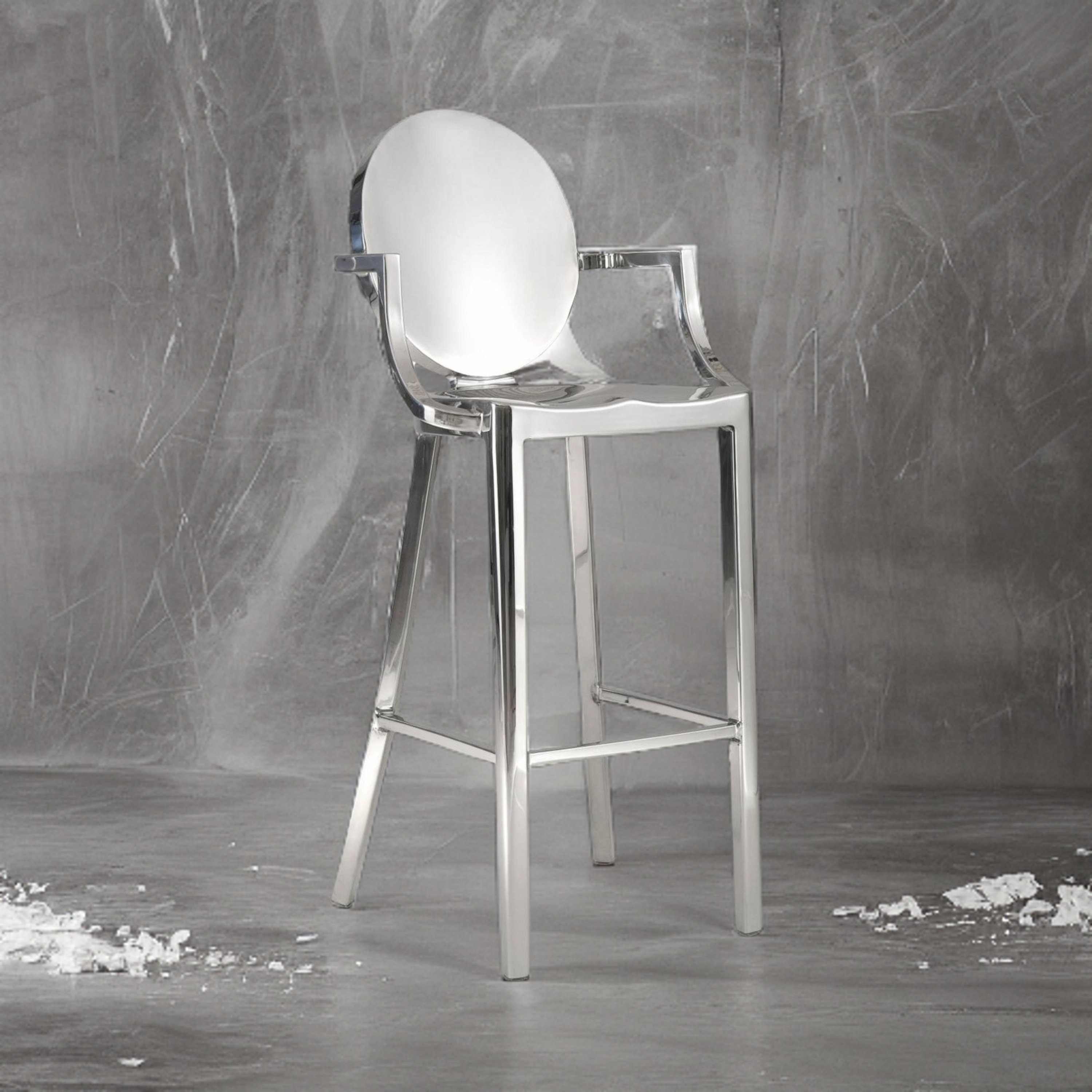 paj interiors Kong 26'' Counter Stool with Metal Frame | Wayfair