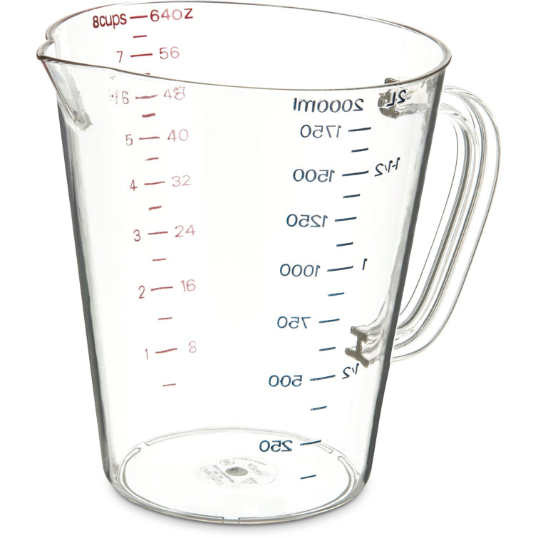 Carlisle Food Service Products 8-Cup Plastic Measuring Cup - Wayfair Canada