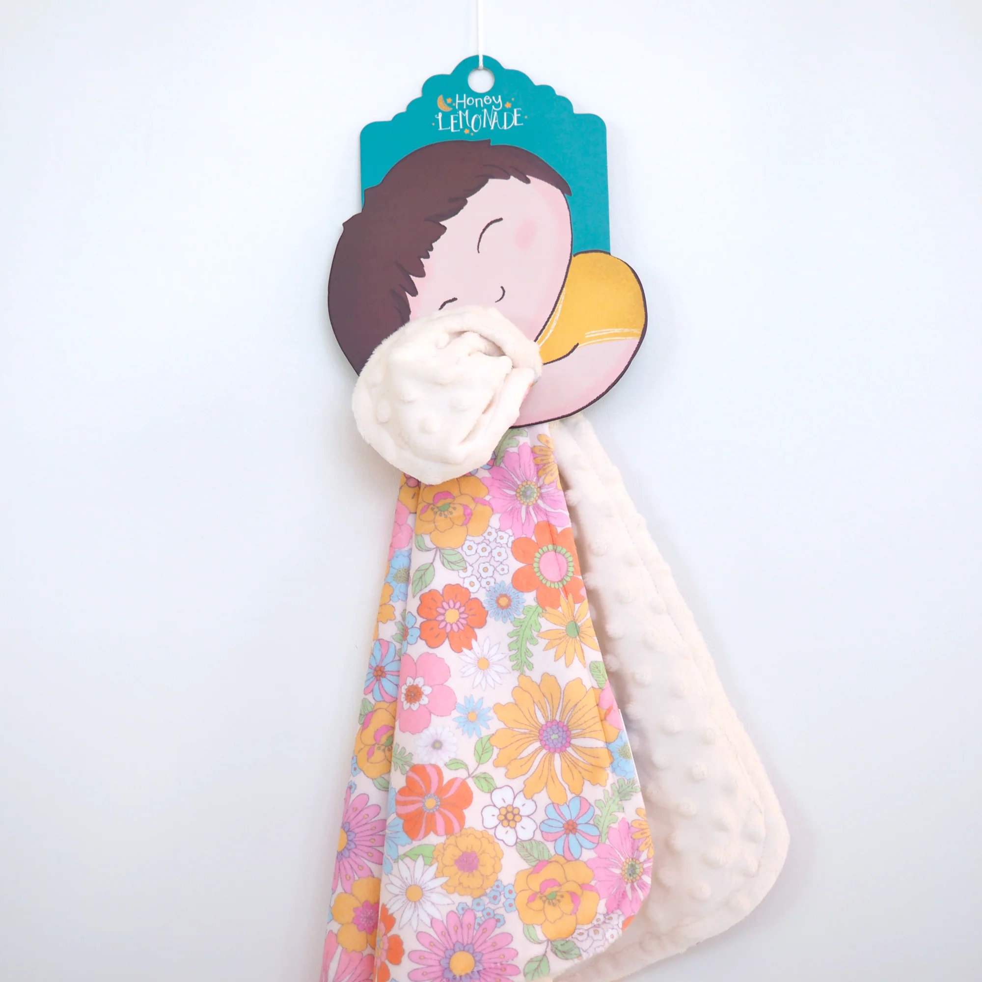 Honey Lemonade Mini Minky Retro Floral Blanket for Toddlers - Soft, 100 ...