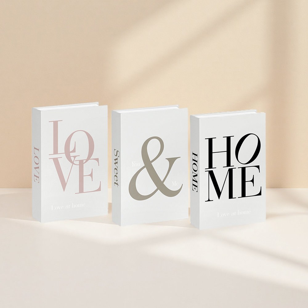 Latitude Run® Entertainment Decorative Book Set of 3 | Wayfair